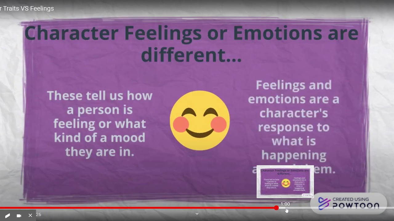 Character Traits VS Feelings