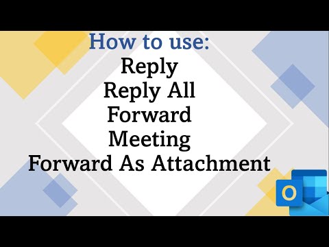 How to Use Reply, Reply All, Forward. Meeting and Forward As Attachment in Outlook in Hindi