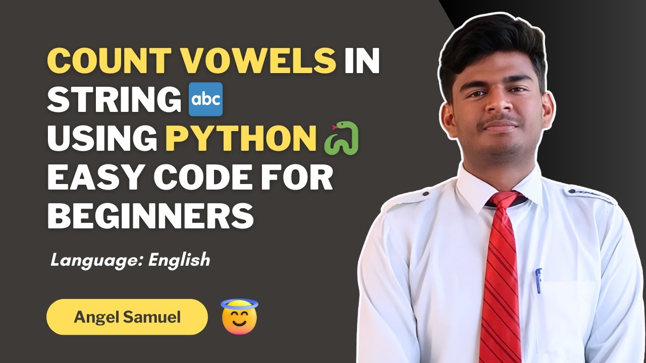 ✅ Count Vowels in a String Using Python 🐍 | Easy Code for Beginners 🔤💡