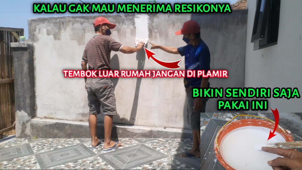 cara membuat alkali sealer || DIY untuk dinding luar rumah agar cat tidak ngelotok