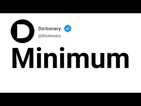 Minimum Meaning In Marathi