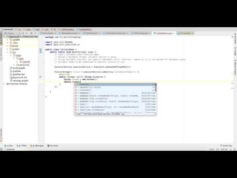java Callable/Future functionality demo.