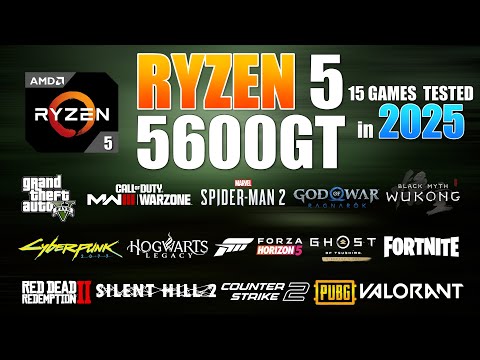 Ryzen 5 5600GT Gaming Test in 2025 - 15 Games Tested
