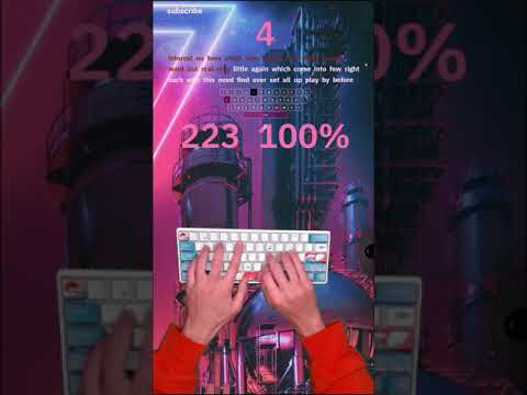 Typing 225 WPM for 15 seconds [100% accuracy Dvorak typing]
