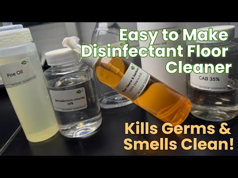 Pro-Grade Floor Cleaner That Degreases & Disinfects—Make It with Yeser Ingredients