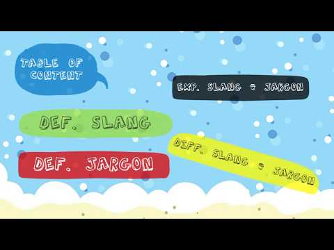 SOCIOLINGUISTIC || SLANG Vs JARGON