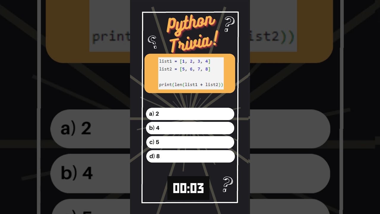 Python Trivia   List 35 #coding #python #techcommunity #shorts #trending #viral #datascience