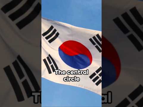 Meaning of the South Korean flag #southkorea #flag #shorts