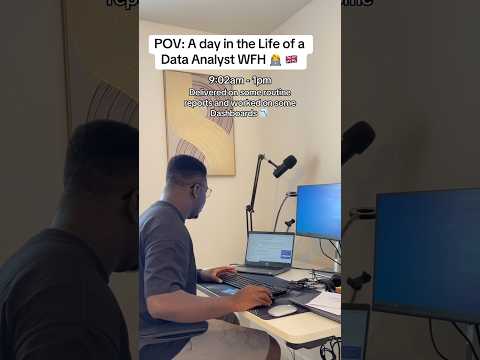POV: A day in the Life of a Data Analyst WFH ???????? #tech #data #viral #blowthisup #dataanalytics