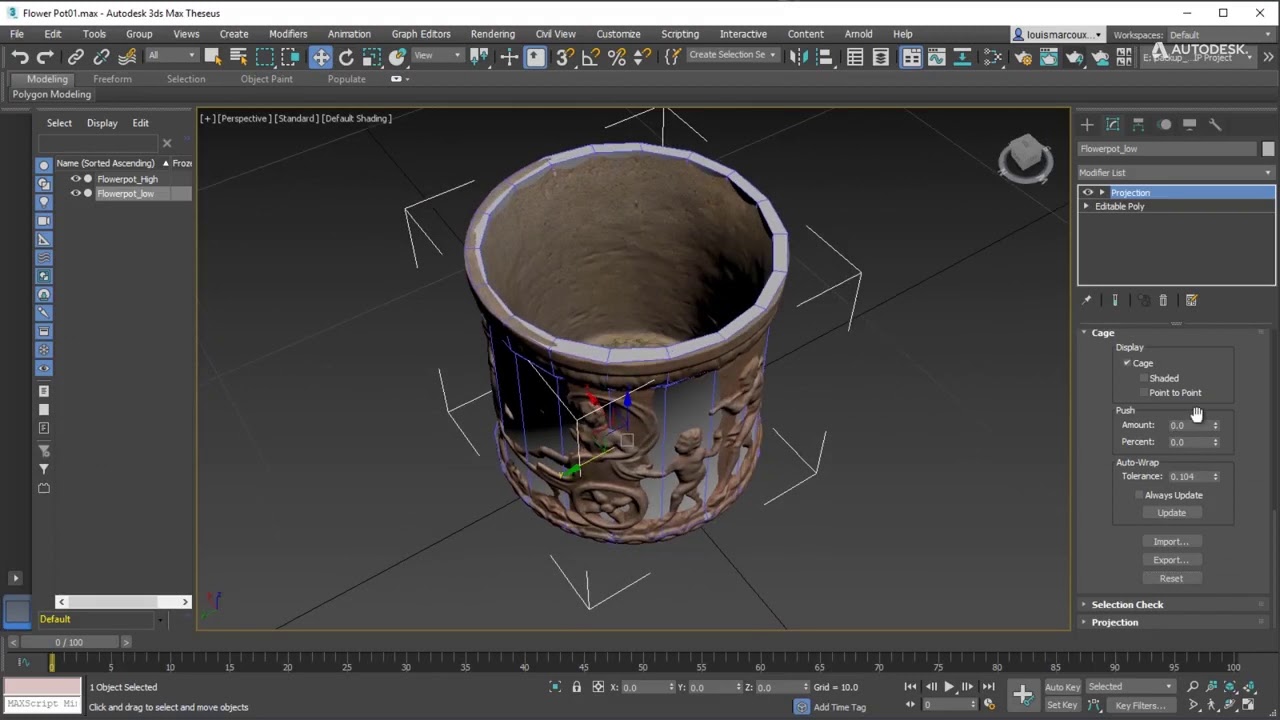 3DS Max 2021 - Bake to Texture: Baking Normals
