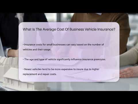 What Is The Average Cost Of Business Vehicle Insurance? - InsuranceGuide360.com