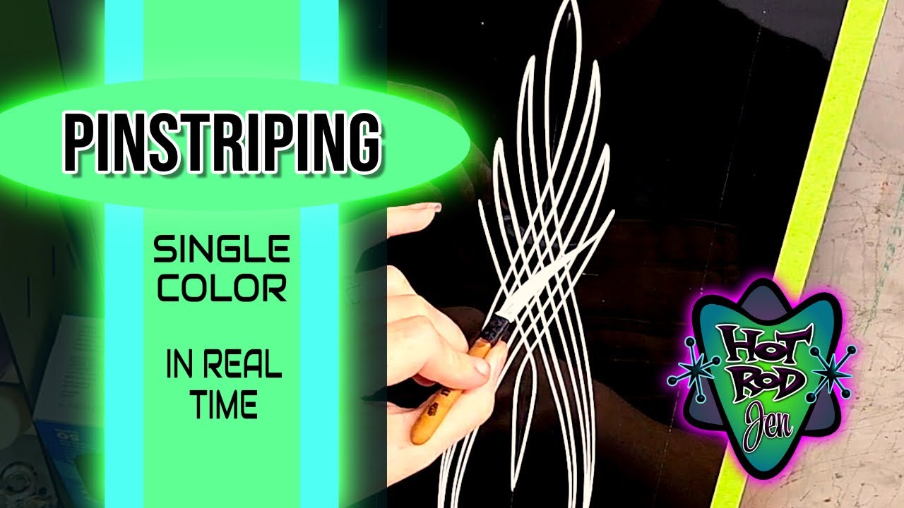 Pinstriping art in real time