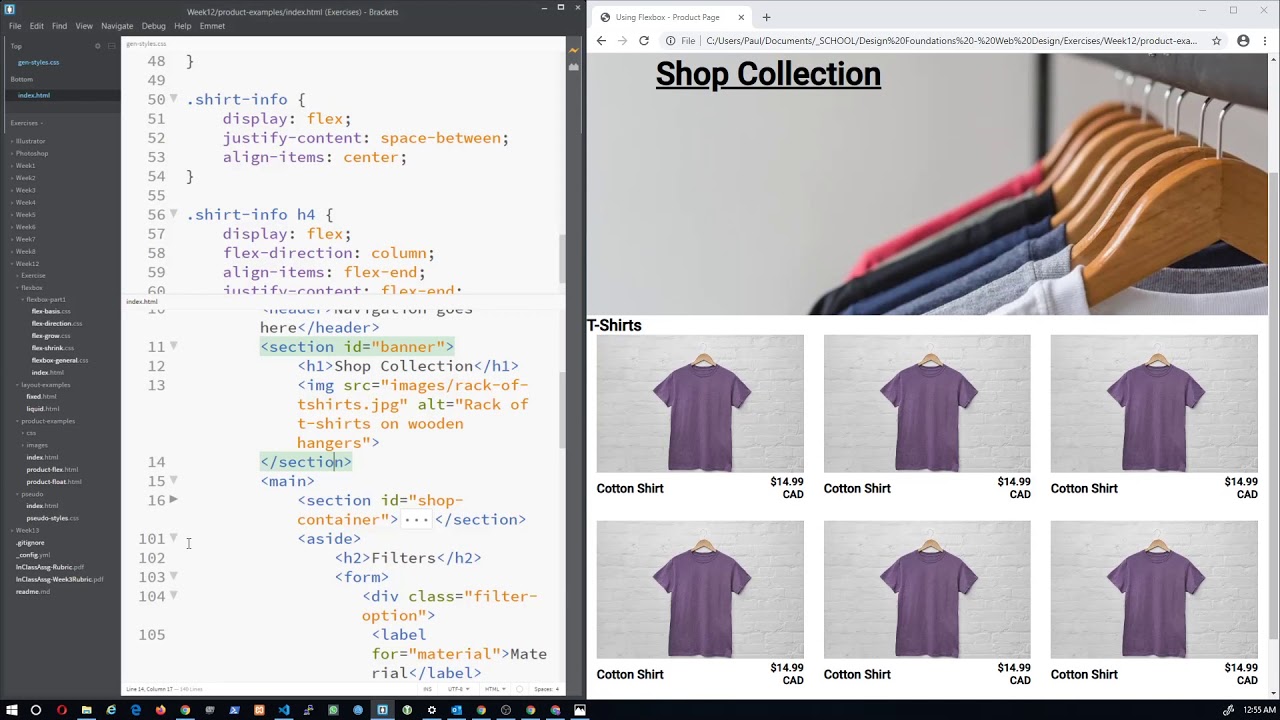 More nested Flex containers