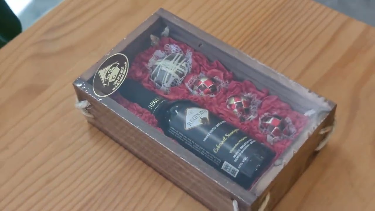 Kit Vinho e chocolate