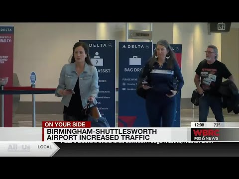 Birmingham-Shuttlesworth Int'l Airport seeing increased traffic
