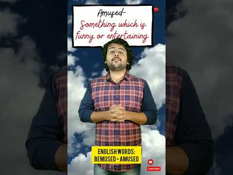 Bemused or amused🤔| Difference explained 📝@englishwithSanket #bemused #amused #shorts