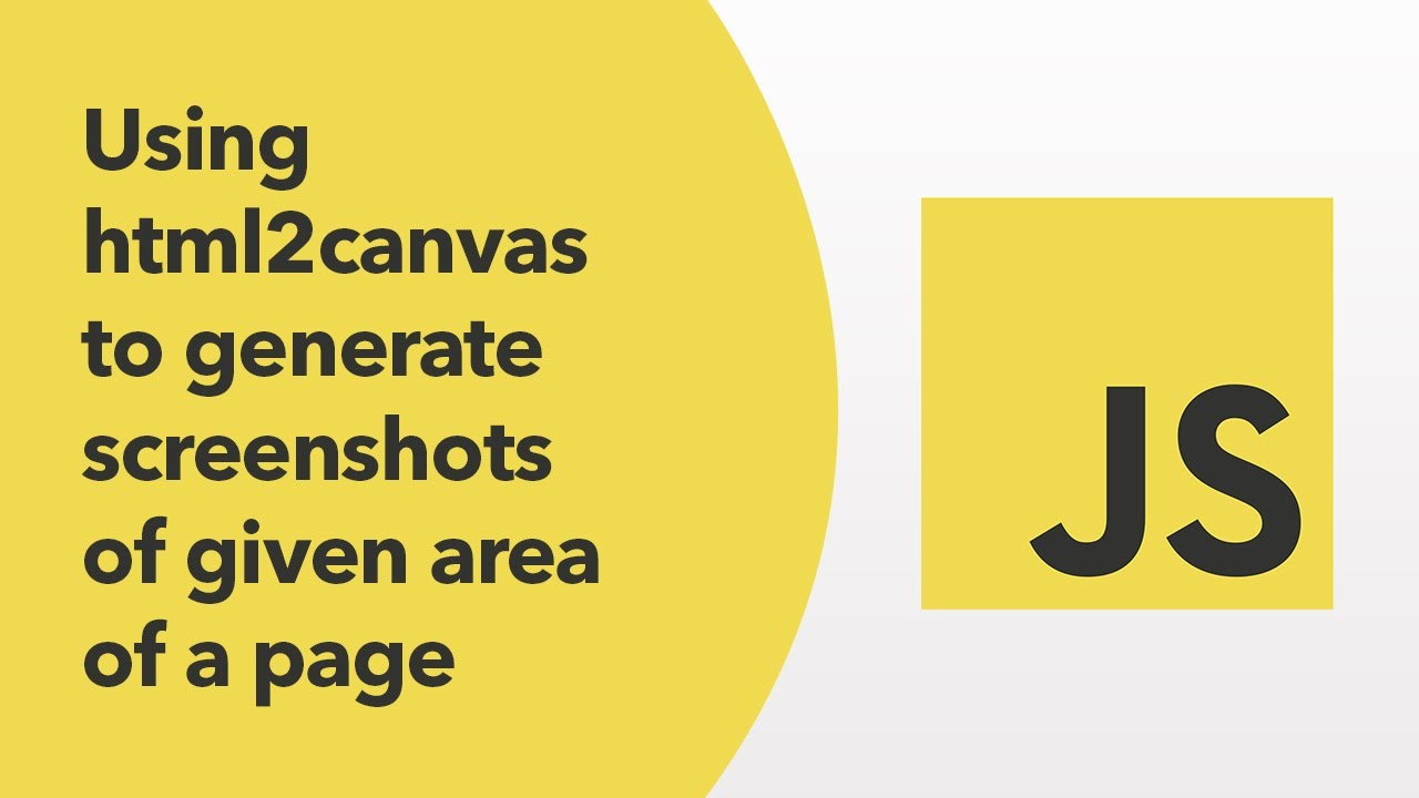 JavaScript - Using html2canvas to generate screenshots of given area of a page