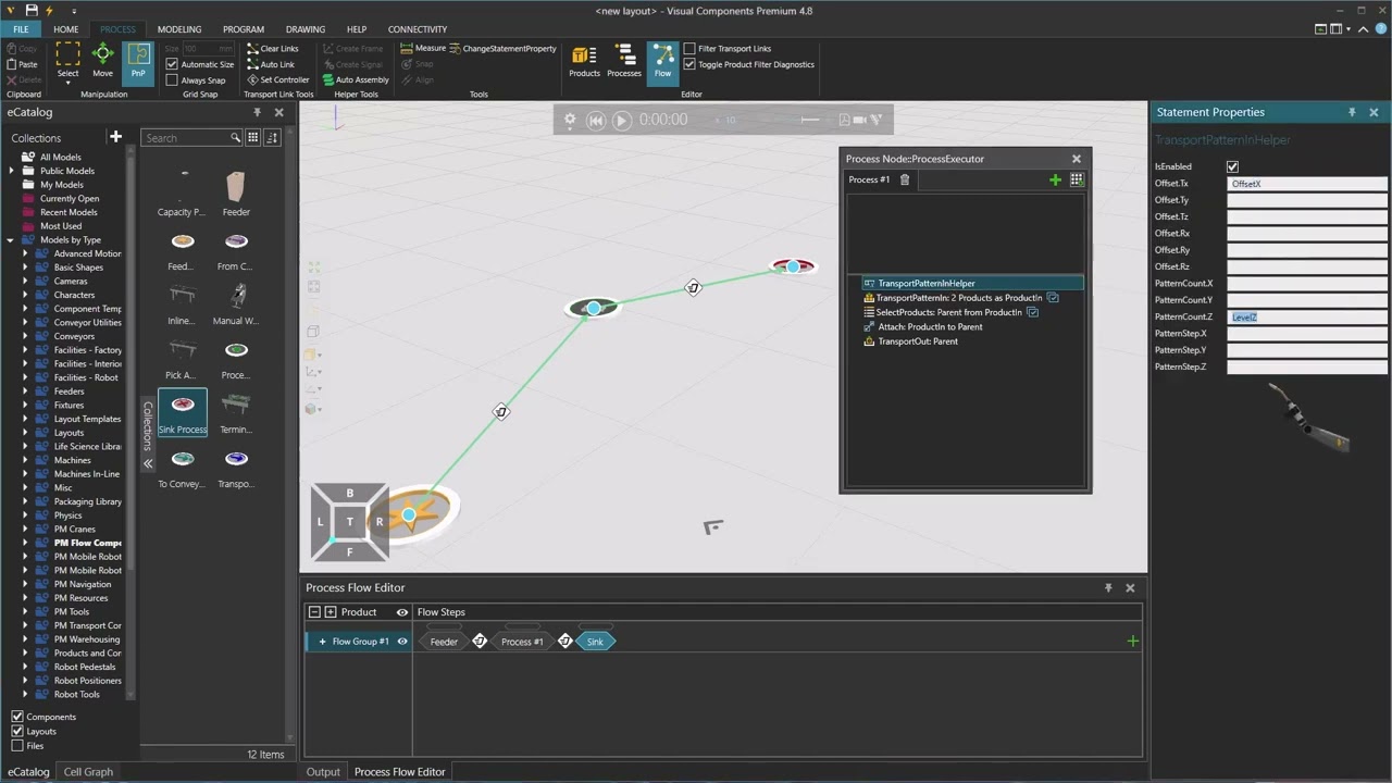 TransportPatternIn helper - Extensions and Python Add-ons - Visual Components - The Simulation ...