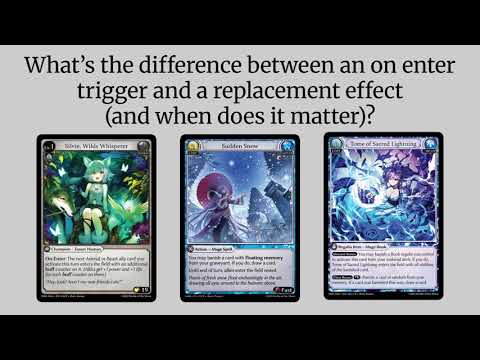 Grand Archive Rulings - Enter Triggers vs Replacement Effects