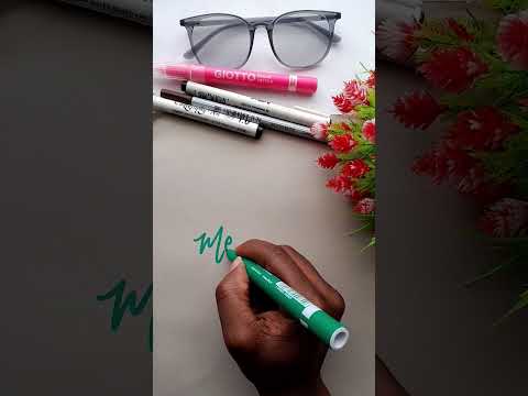 how to write 'memories' in calligraphy #subscribe