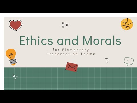 Ethics and Morals for Elementary Animated PPT Slides