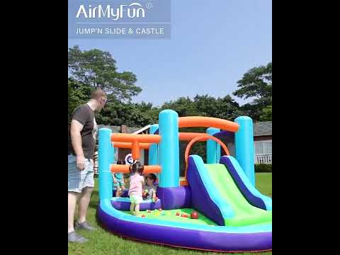 AirMyFun Having fun with your kids! #inflatableslide jumping castles inflatable bounce 82001