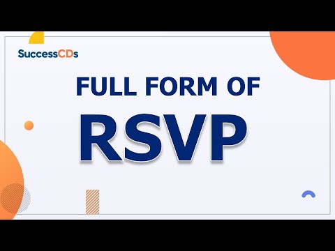 RSVP Full Form | What is the Full Form of RSVP? - SuccessCDs Full Forms