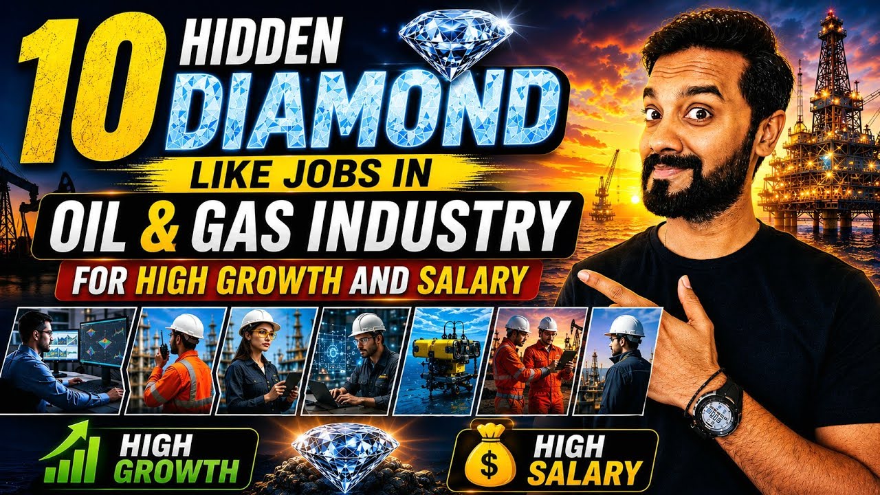 10 HIDDEN JOBS IN OIL & GAS INDUSTRY FOR HIGH GROWTH & SALARY (DIAMOND OPPORTUNITIES)#pipingdesign