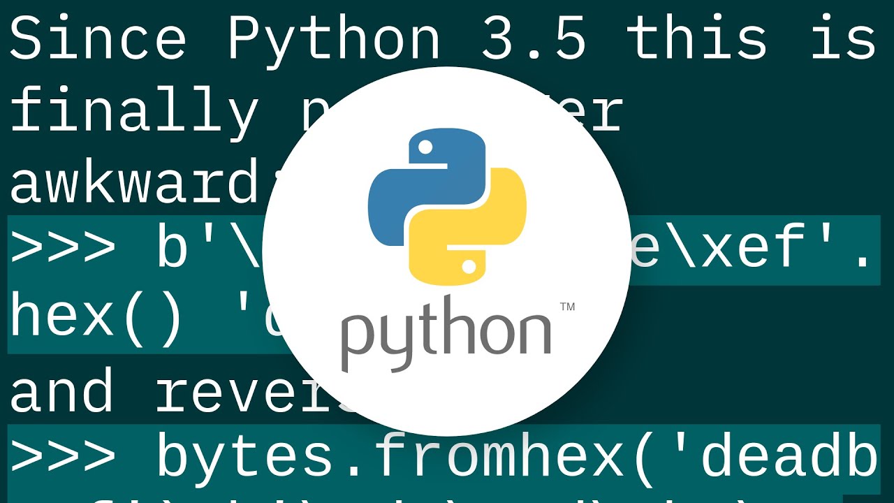 What's the correct way to convert bytes to a hex string in Python 3?