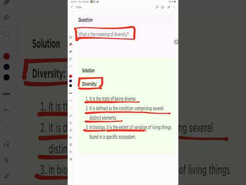What is the meaning of diversity?