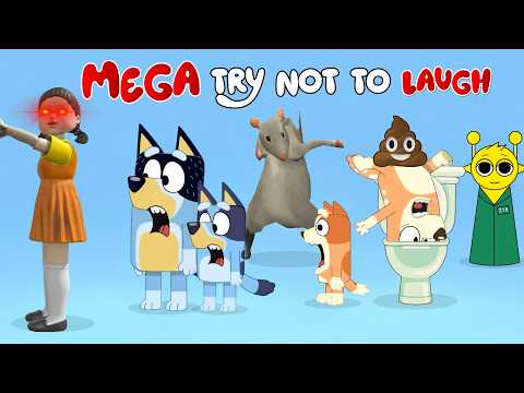 BLUEY MEGA TRY NOT TO LAUGH (UNRIZZONABLY FUNNY🙃)