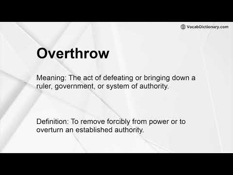 Overthrow Meaning