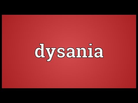Dysania Meaning