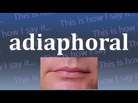 This is How I Say...adiaphoral