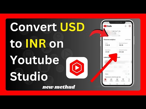 how to convert usd to inr on yt studio | how to change currency in youtube studio