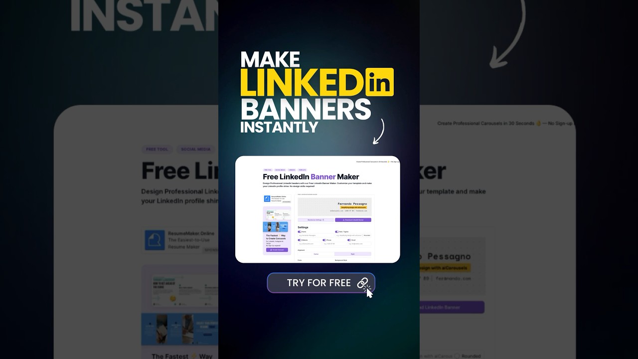 How to Make Linkedin Banners INSTANTLY 🔥