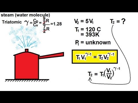 Physics 27 First Law of Thermodynamics (20 of 22) Adiabatic Expansion