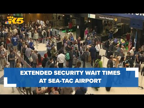 Travelers continue to see extended security wait times at Sea-Tac Airport