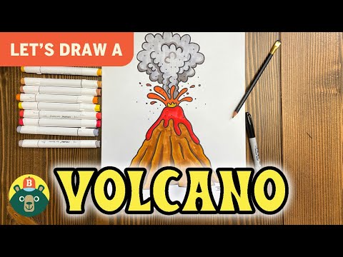 How to draw a VOLCANO! - [Episode 109]