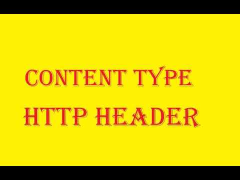 Content Type http header