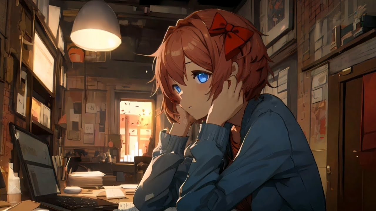 Lofi Sayori live wallpaper V3
