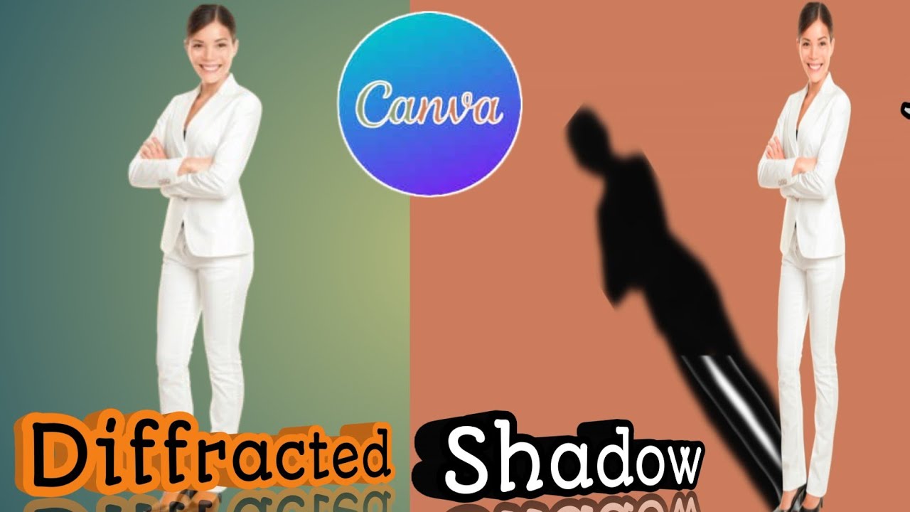 How To Create Diffracted Shadows In Canva |Complete Tutorial|Make Money Onlone