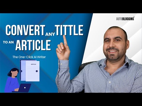 Generate Quality Articles in a Flash with AI Writer From AutoBlogging.AI