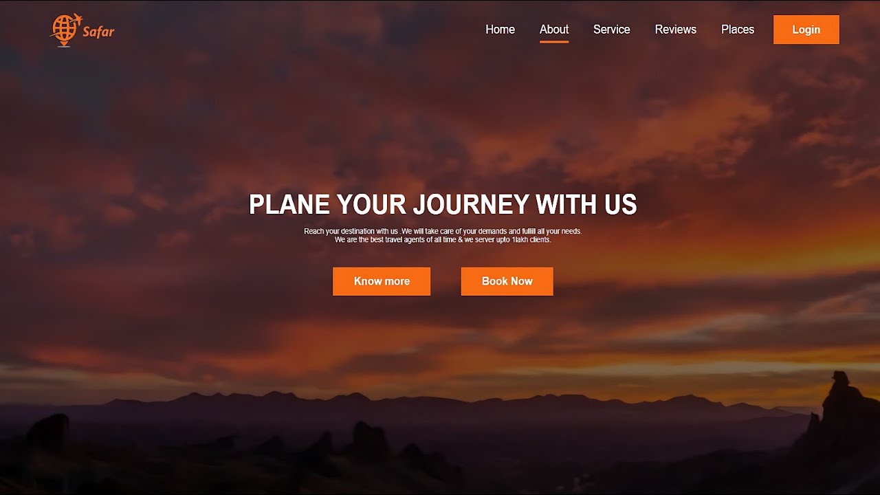 Travel Website Using HTML CSS | Step by Step Tutorial | Fast Code