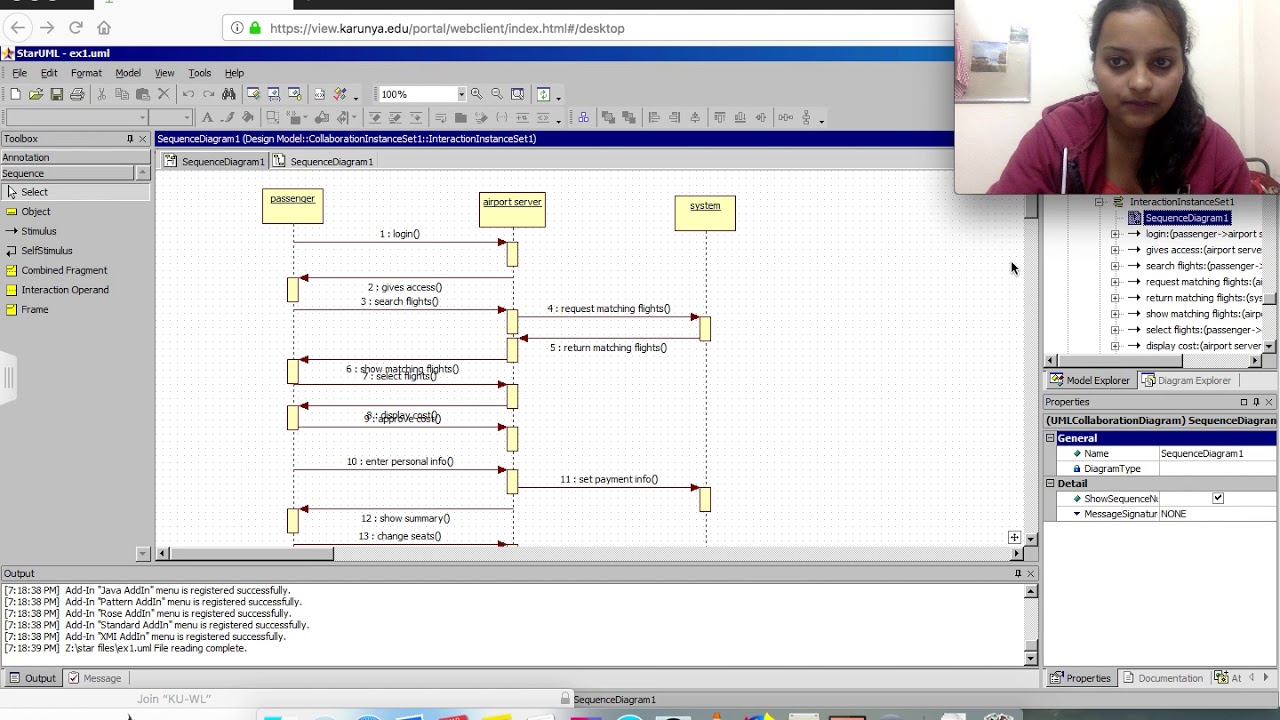 sequence diagram for airline reservation system