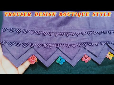 Trouser design banane ka tarika / how to stitch trouser design cutting & stitching /with hina kashif