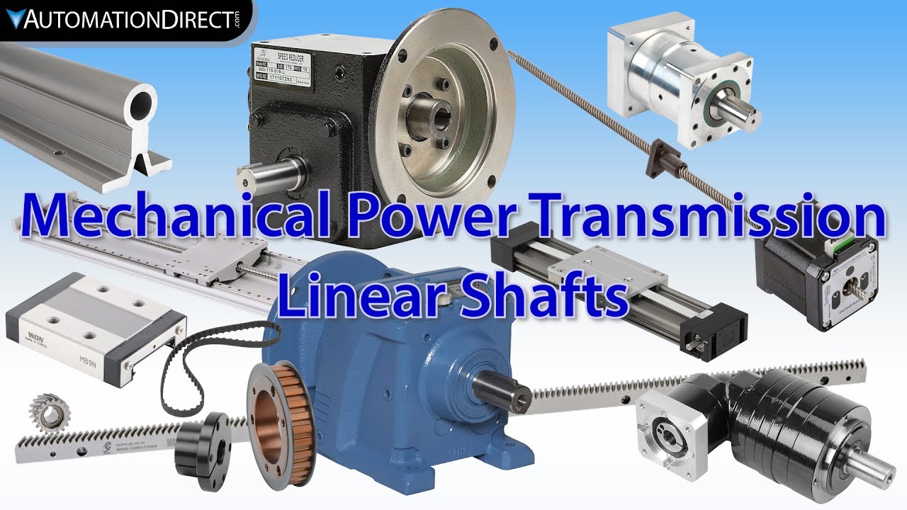 Linear Shafts, Supports & Bearings from AutomationDirect
