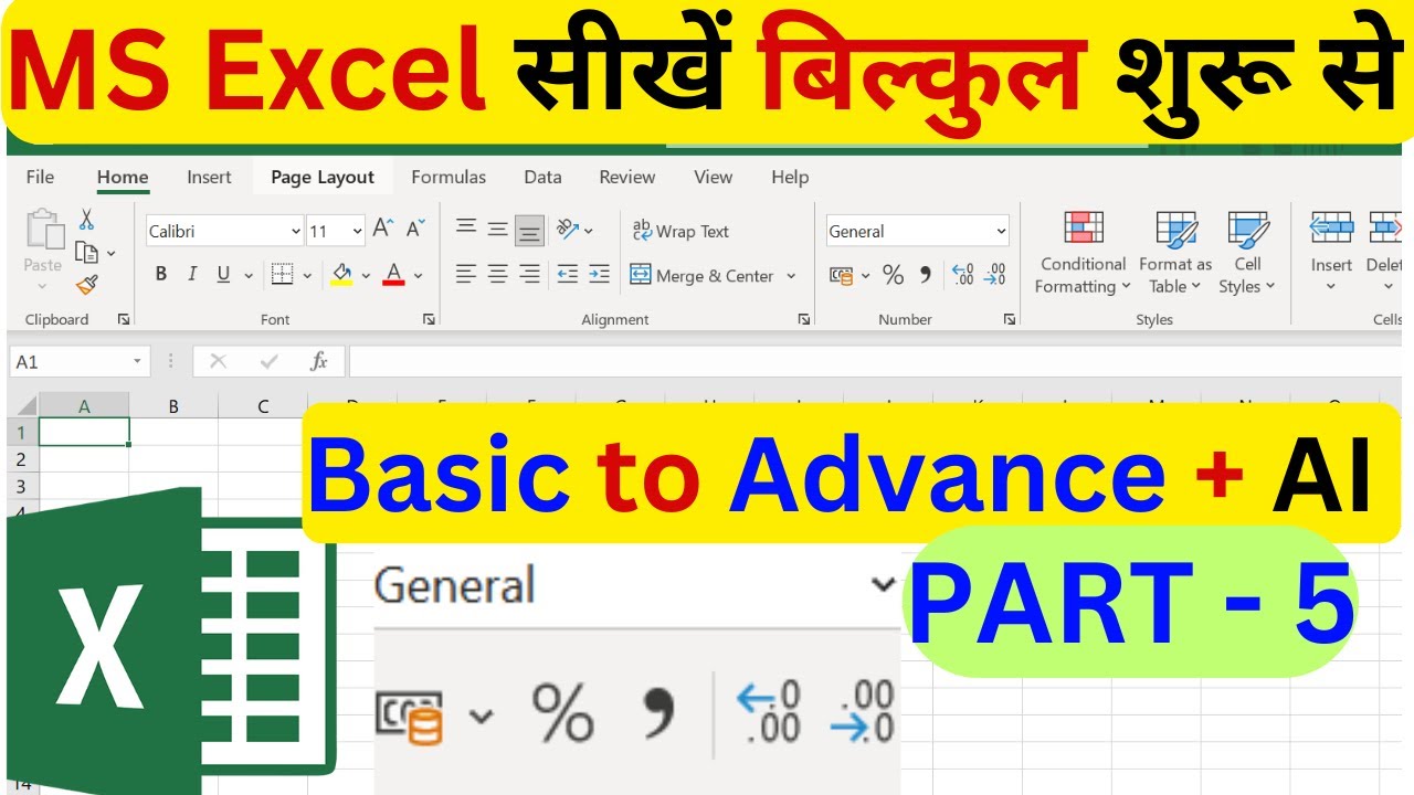 MS excel Part-5 | Excel Basic Knowledge | Number group | Excel tutorial for beginners