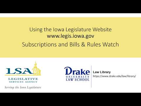 Subscriptions and Bills & Rules Watch