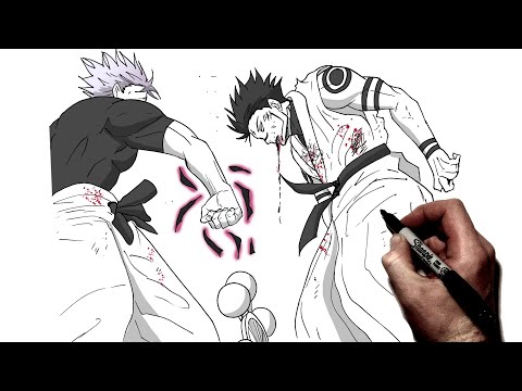 How To Draw Gojo Black Flash vs Sukuna | Step By Step | JJK